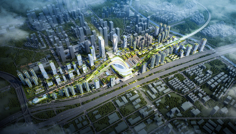 Nikken Sekkei Wins Design Competition for China’s Largest Transport Hub ...
